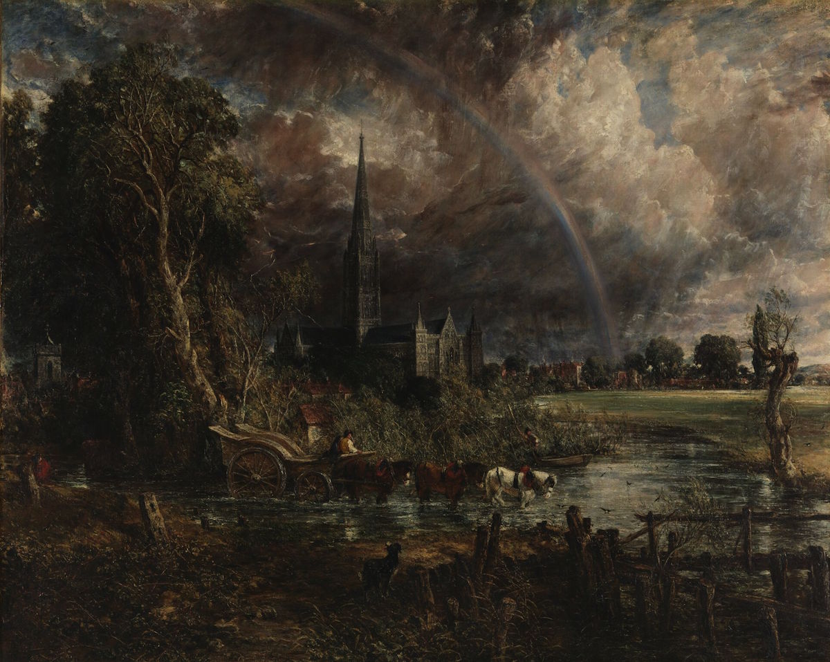 John Constable Added Rainbow In Salisbury Cathedral Masterpiece At ...