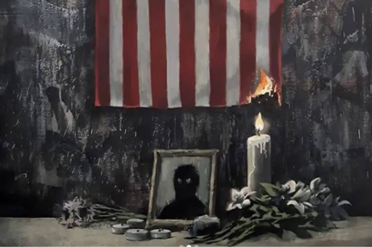 Banksy Unveils New Painting Honouring George Floyd's Memory - Artlyst